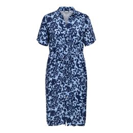 Only sheego Gro&szlig;e Gr&ouml;&szlig;en Blusenkleid, serenity print:tania flower dressblue, Gr&ouml;&szlig;e 50 - Damen
