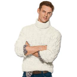 Anleitung 050/5, Rollkragenpullover aus Landwolle von Junghans-Wolle