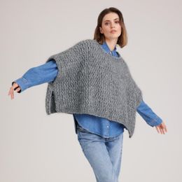 Anleitung 410/3, Poncho aus Nappy von Junghans-Wolle