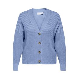 Only sheego Gro&szlig;e Gr&ouml;&szlig;en Strickjacke, blue heron, Gr&ouml;&szlig;e M - Damen