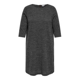 Only sheego Gro&szlig;e Gr&ouml;&szlig;en Jerseykleid, dark grey melange, Gr&ouml;&szlig;e L - Damen