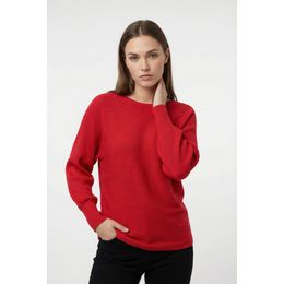 Only sheego Gro&szlig;e Gr&ouml;&szlig;en Strickpullover, high risk red, Gr&ouml;&szlig;e L - Damen