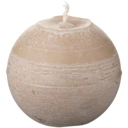 IB Laursen Kugelkerze rustikal H&ouml;he 7.5, &Oslash; 8 cm, leinen skandinavische Deko Online Shop