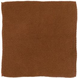 IB Laursen Sp&uuml;llappen Mynte gestrickt 25 x 25 cm, cognac skandinavische Deko Online Shop