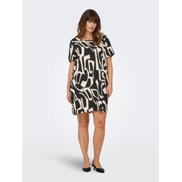 Only sheego Gro&szlig;e Gr&ouml;&szlig;en Sommerkleid, black aop:vendome geo, Gr&ouml;&szlig;e 44 - Damen