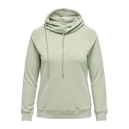 Only sheego Gro&szlig;e Gr&ouml;&szlig;en Kapuzensweatshirt, desert sage detail:w. desert sage lurex emb., Gr&ouml;&szlig;e M - Damen