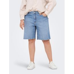 Only sheego Gro&szlig;e Gr&ouml;&szlig;en Jeansshorts, light blue denim, Gr&ouml;&szlig;e 54 - Damen