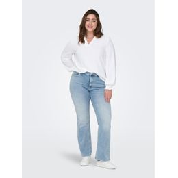 Only sheego Gro&szlig;e Gr&ouml;&szlig;en Bootcut-Jeans, light blue denim, Gr&ouml;&szlig;e 52 - Damen