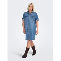 Only sheego Gro&szlig;e Gr&ouml;&szlig;en Jeanskleid, medium blue denim, Gr&ouml;&szlig;e 46 - Damen