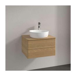 Villeroy & Boch Villeroy und Boch Antao Waschtisch-Unterschrank L18051HN mit Beleuchtung, 2 Ausz&uuml;ge, 600 x 360 x 500 mm, Front ohne Struktur, Honey Oak / Honey Oak