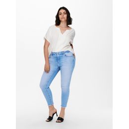 Only sheego Gro&szlig;e Gr&ouml;&szlig;en Skinny-fit-Jeans, light blue denim, Gr&ouml;&szlig;e 46 - Damen