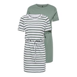 Only sheego Gro&szlig;e Gr&ouml;&szlig;en Jerseykleid, laurel wreath pack:cloud dancer stripes (laurel wrealth), Gr&ouml;&szlig;e XL - Damen