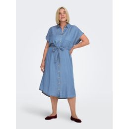 Only sheego Gro&szlig;e Gr&ouml;&szlig;en Jeanskleid, medium blue denim, Gr&ouml;&szlig;e 46 - Damen