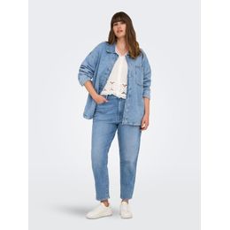 Only sheego Gro&szlig;e Gr&ouml;&szlig;en High-waist-Jeans, medium blue denim, Gr&ouml;&szlig;e 52 - Damen