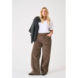 Only sheego Gro&szlig;e Gr&ouml;&szlig;en Cordhose, morel, Gr&ouml;&szlig;e 48 - Damen