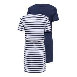 Only sheego Gro&szlig;e Gr&ouml;&szlig;en Jerseykleid, navy blazer pack:cloud dancer stripes (navy blazer), Gr&ouml;&szlig;e XL - Damen