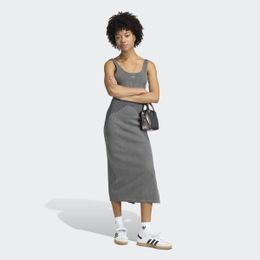 Shirtkleid adidas originals "ESSENTIALS RIB TANK WASHED", Damen, Gr. M, N-Gr, schwarz, Obermaterial: 95% Baumwolle, 5% Elasthan, Kleider Shirtkleid