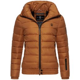 Steppjacke Marikoo "Poison", Damen, Gr. XS (34), braun (zimt), Oberstoff: 100% Polyester. Futter: 100% Polyester. Wattierung: 100% Polyester. &Auml;rmelfutter: 100% Polyester, tailliert h&uuml;ftbedeckend, &Auml;rmel ohne &Auml;rmelschlitz B&uuml;ndchen, Jacken Steppjacke, stylische Damen Winterjacke mit hohem Kragen