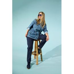 Only sheego Gro&szlig;e Gr&ouml;&szlig;en Jeansjacke, medium blue denim, Gr&ouml;&szlig;e 54 - Damen