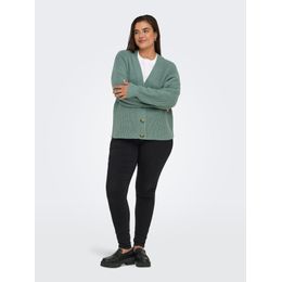 Only sheego Gro&szlig;e Gr&ouml;&szlig;en Strickjacke, chinois green, Gr&ouml;&szlig;e M - Damen