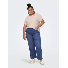 Only sheego Gro&szlig;e Gr&ouml;&szlig;en High-waist-Jeans, medium blue denim, Gr&ouml;&szlig;e 48 - Damen