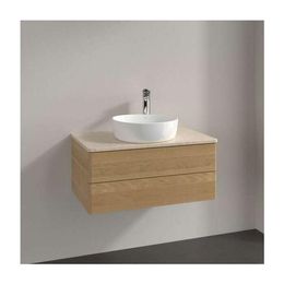 Villeroy & Boch Villeroy und Boch Antao Waschtisch-Unterschrank K19013HN 80x36x50cm, Waschbeckenplattenfarbe botticino, honey oak