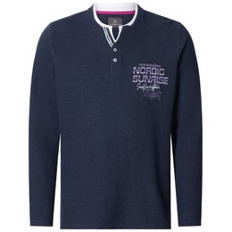 Sweatshirt Jan Vanderstorm "Sweatshirt AKKA", Herren, Gr. XL, blau (dunkelblau), Obermaterial: 100% Baumwolle CO., Sweatshirts Sweatshirt