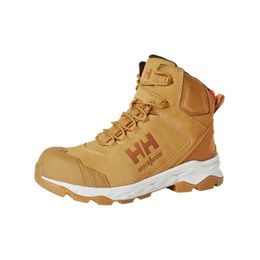 Sicherheitsschuh Helly Hansen "Oxford Mid" Gr. 42, braun (hellbraun), 42, Obermaterial: 50% Rindsleder Leather cow. 50% Lammleder LEL., Schuhe
