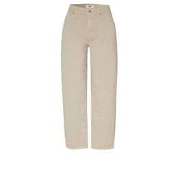 Stoffhose Toni "LIV BARREL", Damen, Gr. 46, N-Gr, sand, Web, Obermaterial: 97% Baumwolle, 3% Elasthan, unifarben, regular fit 7/8-L&auml;nge, Hosen Stoffhose, mit Stretch