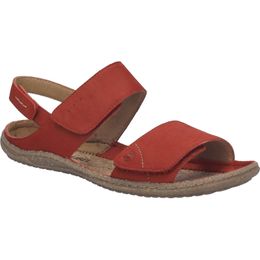 Sandale Josef Seibel "Caitlyn 04, rot", Damen, Gr. 38, rot, Obermaterial: 100% Rindsleder Leather cow., Schuhe Sandale