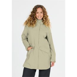 Outdoorjacke WHISTLER "Marico", Damen, Gr. 48, hellbeige, 100% Polyester, unifarben, normal, hoch geschlossener Ausschnitt, Jacken Outdoorjacke, aus atmungsaktivem Material