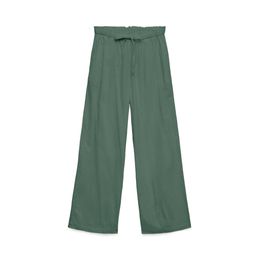 V&eacute;ro Moda Schlupfhose VERO MODA "VMDICTHE NW WIDE TIE PANT WVN GA", Damen, Gr. S, N-Gr, laurel wreath, Web, Obermaterial: 100% Baumwolle, unifarben, oversize lang, Hosen Schlupfhose, Baumwolle, oversize