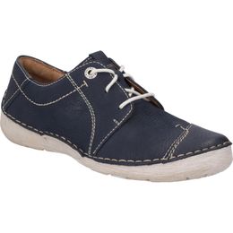 Schn&uuml;rschuh Josef Seibel "Fergey 20, ocean-kombi", Damen, Gr. 40, blau (ocean, kombi), Obermaterial: 100% Rindsleder Leather cow., Schuhe Schn&uuml;rschuh