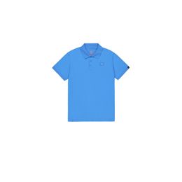 Poloshirt Alpha Industries "X-Fit Polo", Herren, Gr. XXL, blau (mediteranian blau), Obermaterial: 95% Baumwolle, 5% Elastan, Shirts