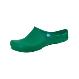 Clog Birkenstock "Klassik", Damen, Gr. 40, gr&uuml;n, Obermaterial: 100% Polyurethan PU., Schuhe Clog