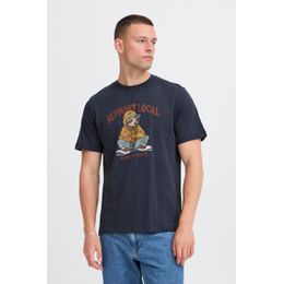 Rundhalsshirt Blend "BHIrving", Damen, Gr. S, salute, 100% Baumwolle, bedruckt, normal normal, Rundhals, Shirts Rundhalsshirt, Basic T-Shirt mit Rundhalsausschnitt