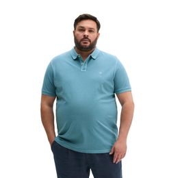 Marc O'Polo Poloshirt MARC O'POLO "aus Bio-Baumwolle", Herren, Gr. 3XL, blau dawn, Obermaterial: 100% Baumwolle, unifarben, regular fit, Strickb&uuml;ndchen, Shirts