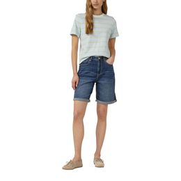 Shorts s.Oliver, Damen, Gr. 46, N-Gr, dunkelblau, Denim/Jeans, Obermaterial: 98% Baumwolle, 2% Elasthan, unifarben, kniefrei, Hosen Shorts, Jeans-Shorts mit Stretch