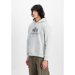 Hoodie Alpha Industries "Basic Hoodie BL", Damen, Gr. S, grau (pastel grau), Obermaterial: 80% Baumwolle, 20% Polyester, regular fit, Sweatshirts Hoodie