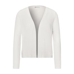 Street One Damen Cardigansanftes wei&szlig;, Gr. 46, unifarben, Stoff, 60% Viskose, 40% Polyester, Strickjacken, in Unifarbe