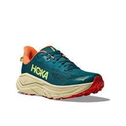 Trailrunningschuh Hoka One One "CHALLENGER 8", Damen, Gr. 39, tidal wave, pampas grass, Synthetik, Textil, Schuhe, Trail-Running