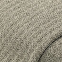 buttinette Strickstoff mit Fransen, grau