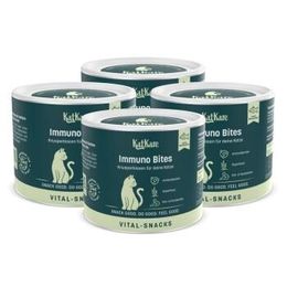 KatKare Vital Snacks Immuno Bites - Knusperkissen f&uuml;r das Immunsystem Deiner Katze mit Superfoods, wertvollen Aminos&auml;uren, Antioxidantien und Omega-3 4x150 g