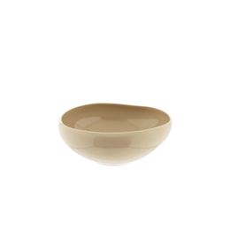 Wave Biscuit Servier- & Salatschale aus hochwertigem Porzellan - 23 x 8 cm
