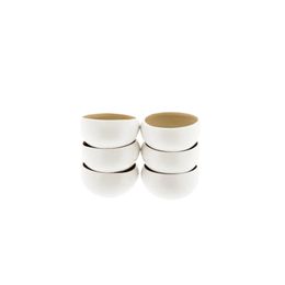 Wave Cream 6er-Set Dipschalen aus hochwertigem Porzellan - 8,5 x 4 cm