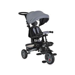 Byox Tricycle Explore 3 in 1 Dreirad umkehrbarer Sitz Schiebegriff K&ouml;rbe Pedale dunkelgrau