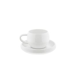 Lissa Bonna Kaffeetassen mit Untertellern - 12-teiliges-Set, 215 ml