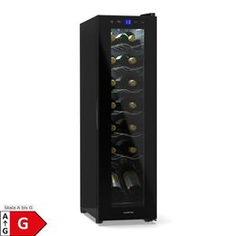 Klarstein Shiraz 14 Slim Uno Weink&uuml;hlschrank 14 Flaschen 5 - 18 &deg;C Touch-Control Schwarz 14 Flaschen 1 K&uuml;hlzone