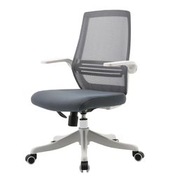 SIHOO Moderner ergonomischer B&uuml;rostuhl, Schreibtischstuhl, atmungsaktiv, Taillenst&uuml;tze, anhebbare Armlehne ~ grau