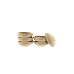 Wave Biscuit 6er-Set Suppenschalen aus hochwertigem Porzellan - 15 x 5,5 cm